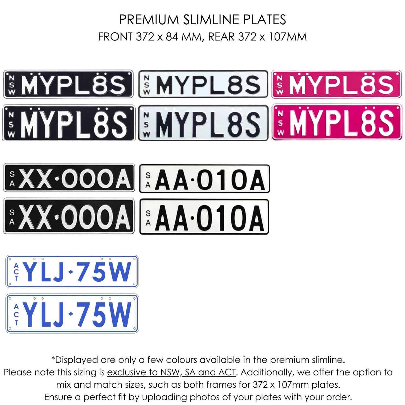 Holographic Bling Stainless Steel Number Plate Frames - Bling My Ride AU