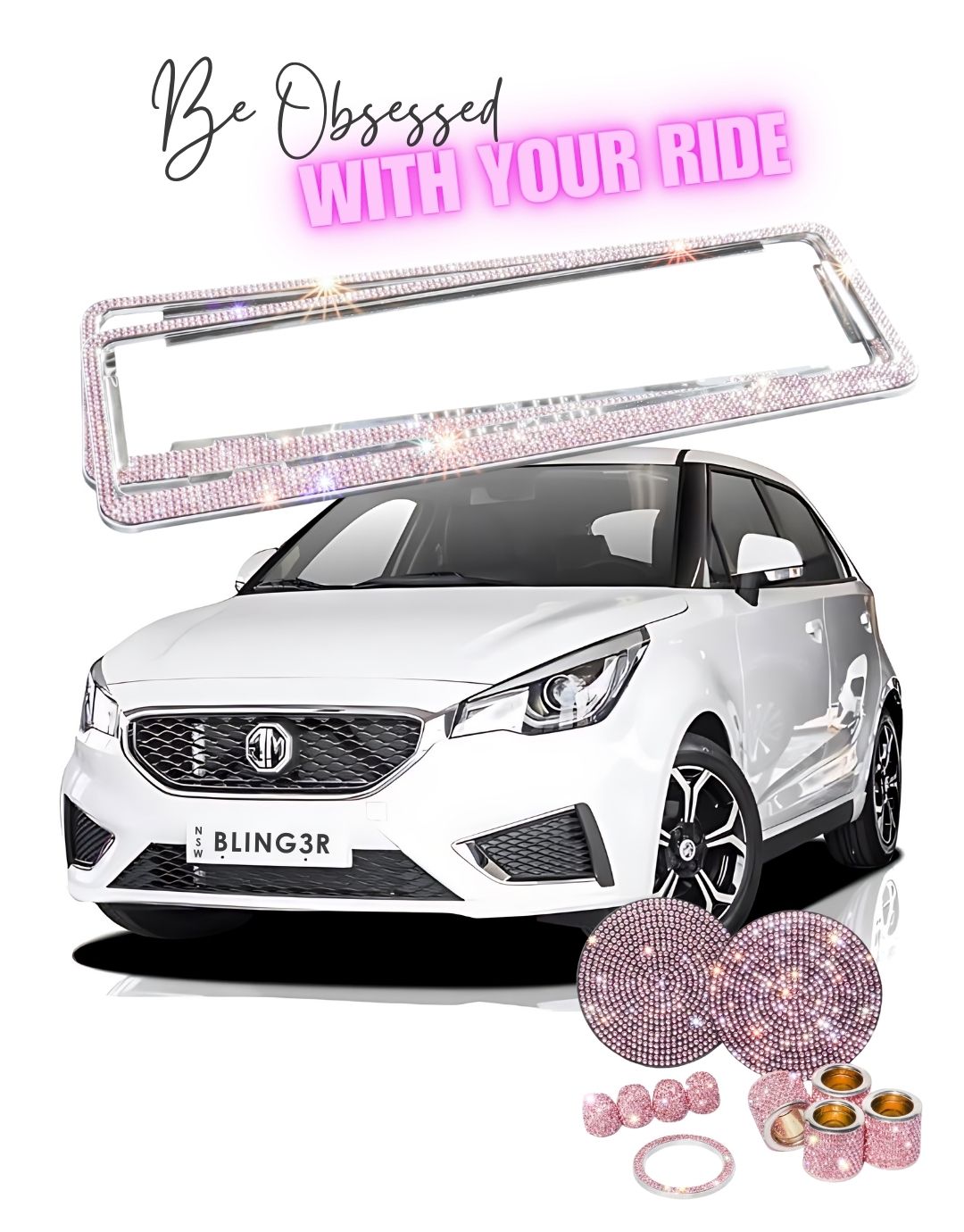 Bling My Ride | Bling Car Accessories Australia | Number Plate Frame