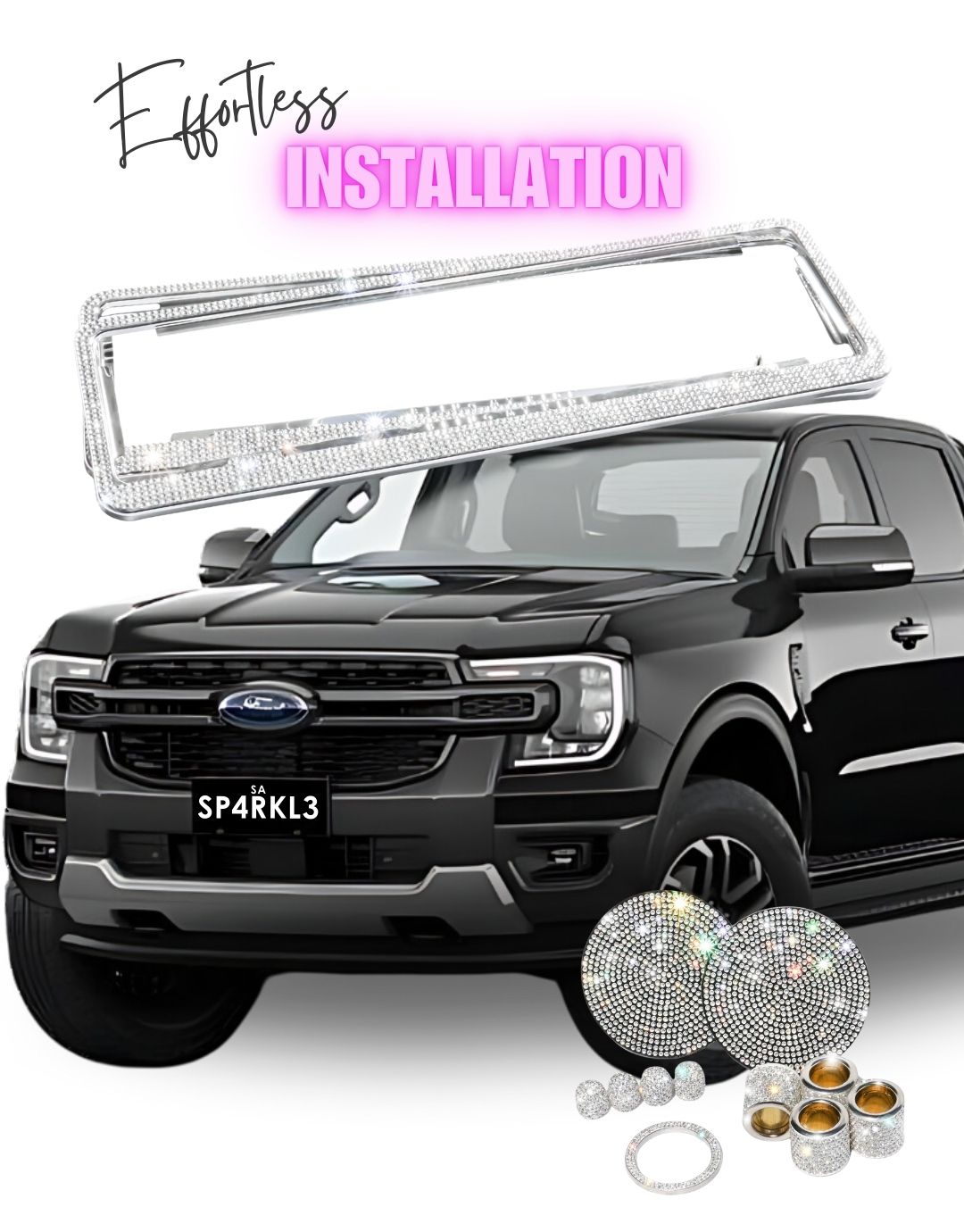 Bling My Ride | Bling Car Accessories Australia | Number Plate Frame